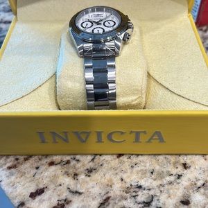 Invicta | Accessories | Invicta Silver Mens Watch In Box Brand New ...